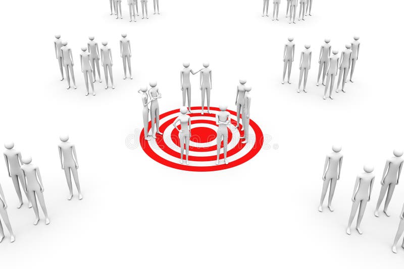 Target group conceptual stock illustration. Illustration of conceptual ...