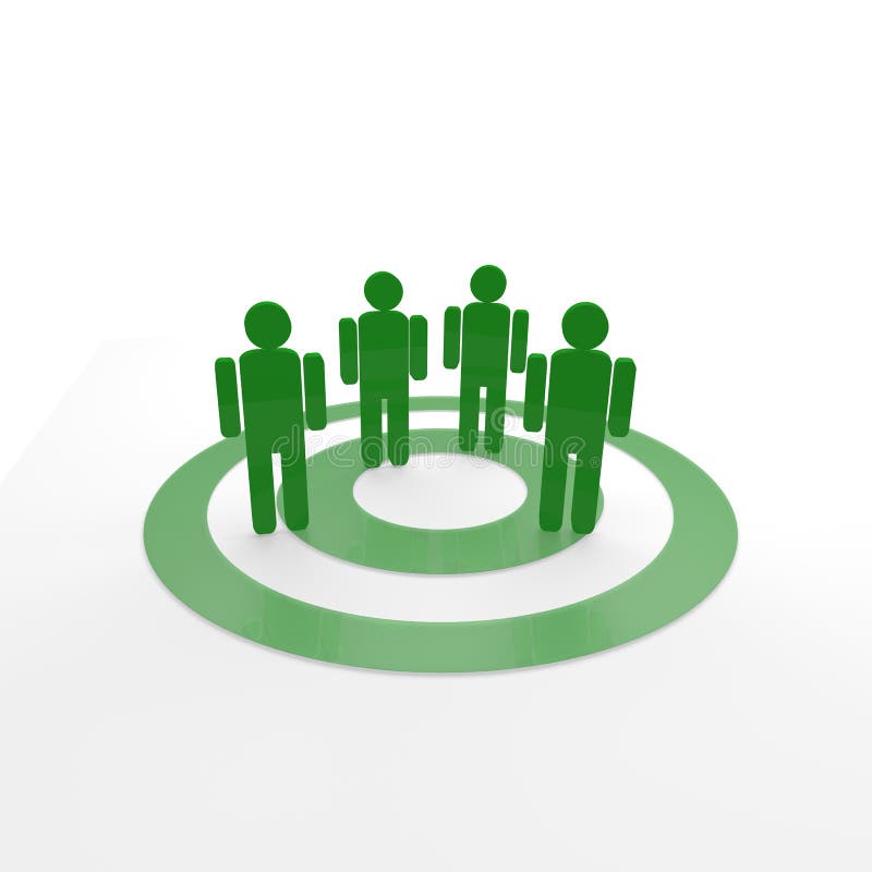 Target group stock illustration. Illustration of researching - 31502143