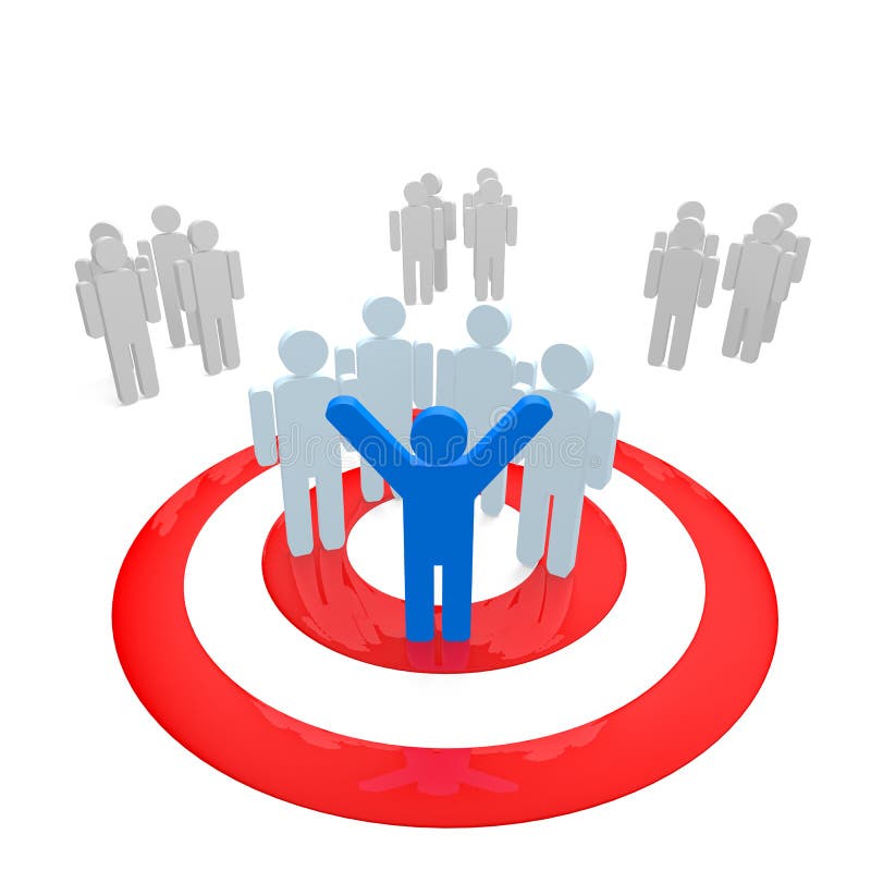 Target group stock illustration. Illustration of researching - 31502143