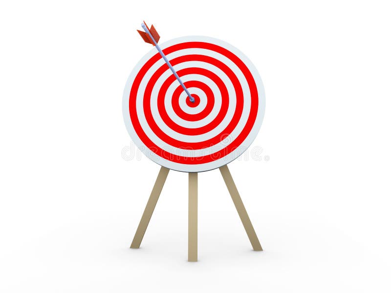 Target hit stock illustration. Illustration of graphic - 3758958