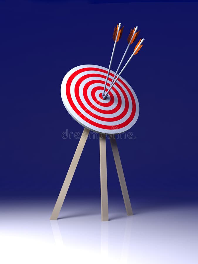 Target hit stock illustration. Illustration of game, hitting - 3758961