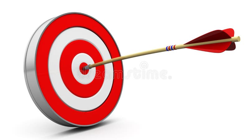 Target hit stock illustration. Illustration of objects - 79110917