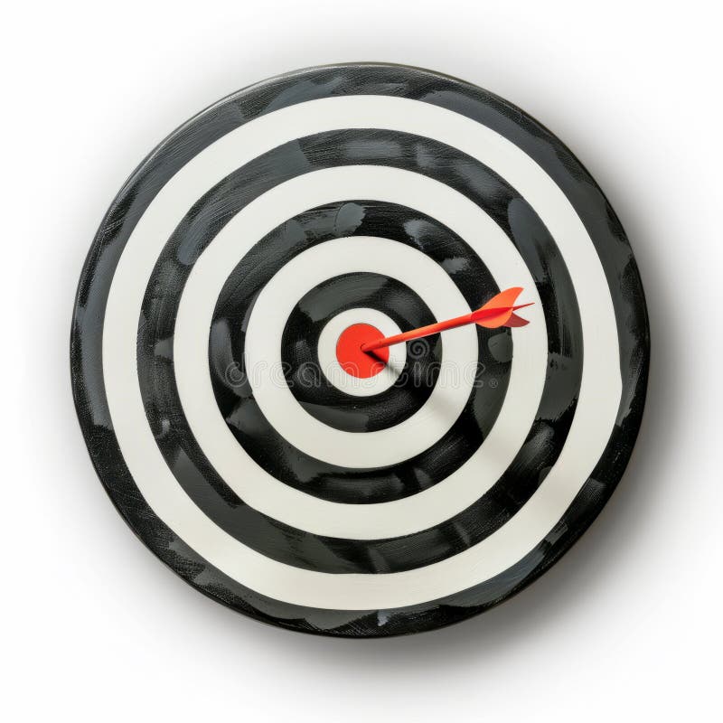 Target Hit. Dart Hitting Center. Achieved Goal. Success, Accuracy ...