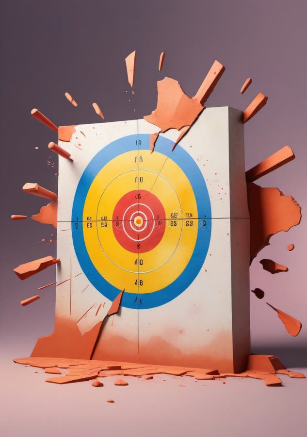 A Target with a Hole in the Center of it. Generative AI Stock ...