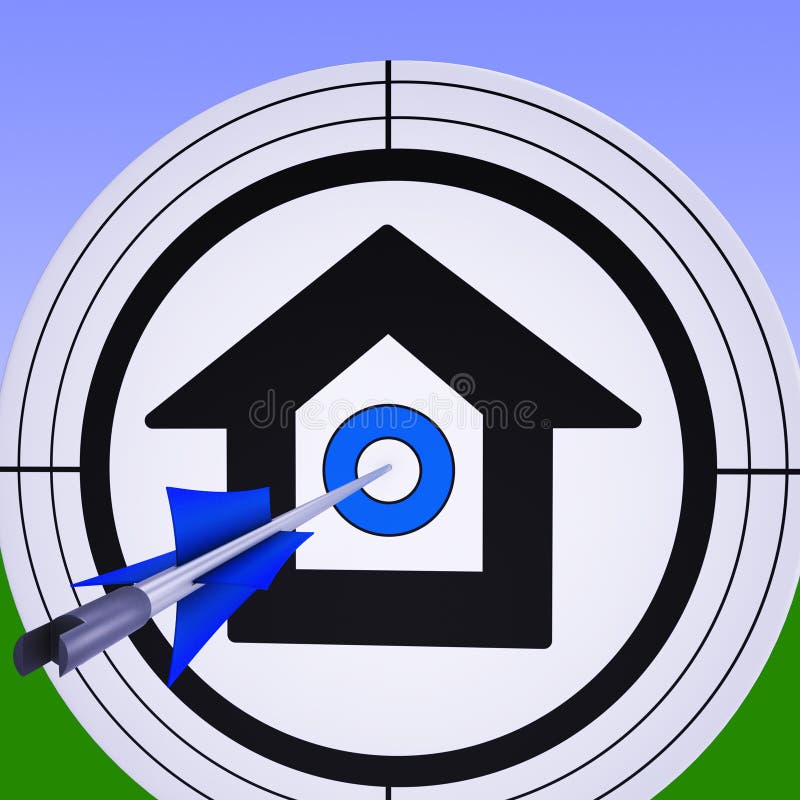 Target house stock illustration. Illustration of home - 6624679
