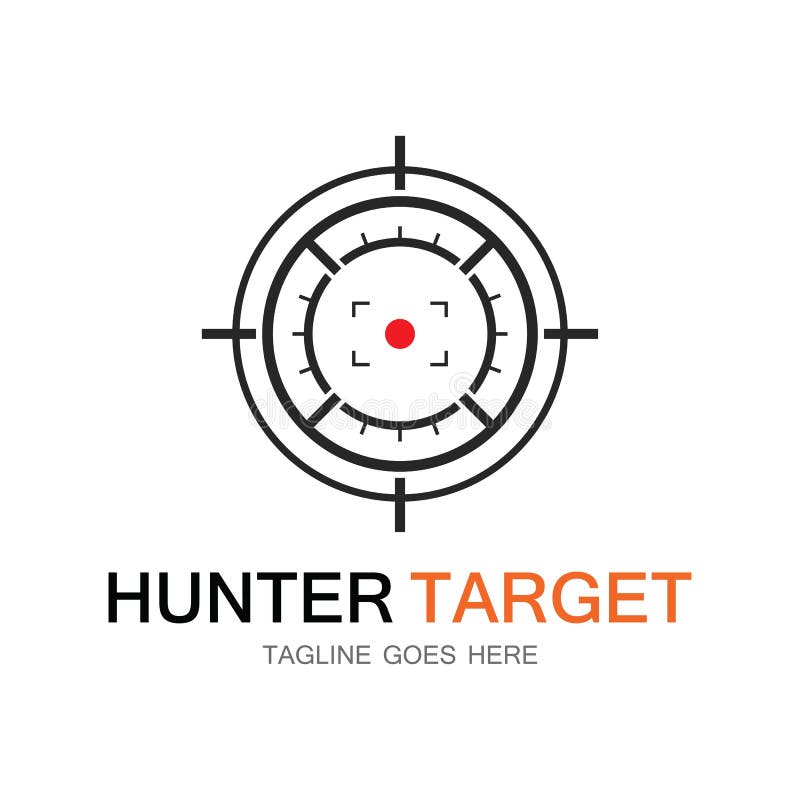 Target Hunter Vector Illustration Template Design Stock Illustration ...