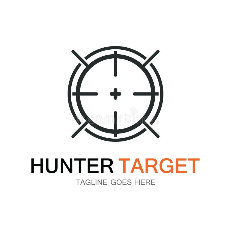 Target Hunter Vector Illustration Template Design Stock Illustration ...