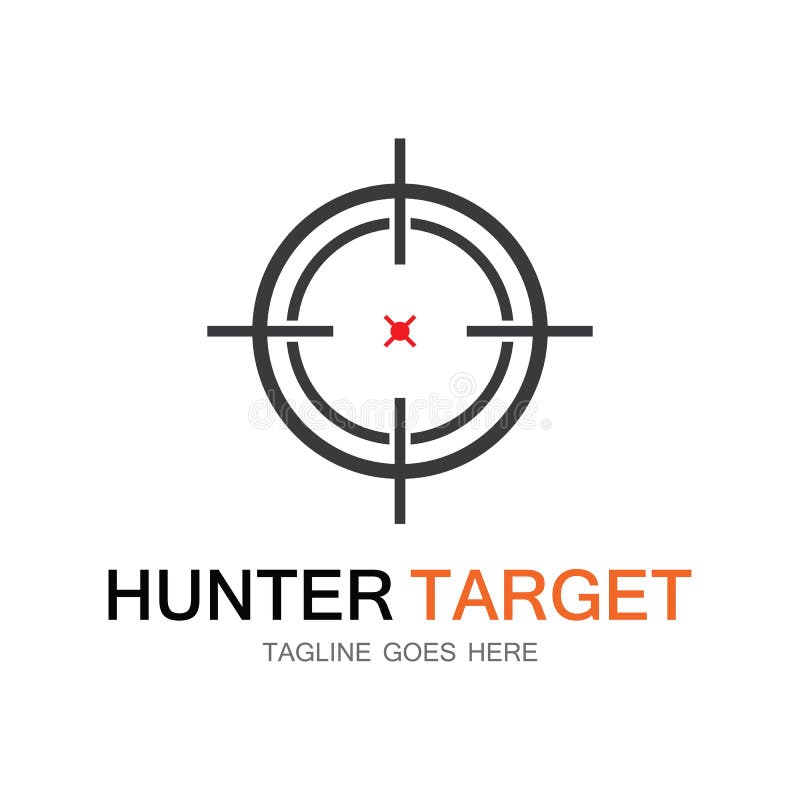 Target Hunter Vector Illustration Template Design Stock Illustration ...