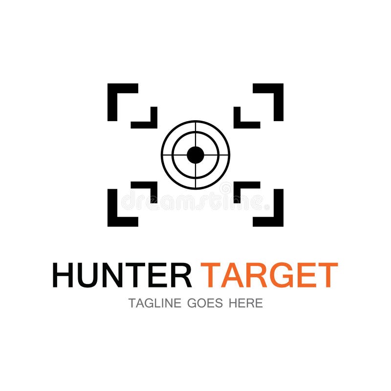 Target Hunter Vector Illustration Template Design Stock Illustration ...
