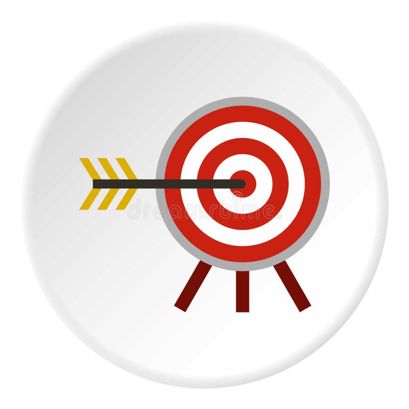 Target icon circle stock vector. Illustration of efficiency - 95436832