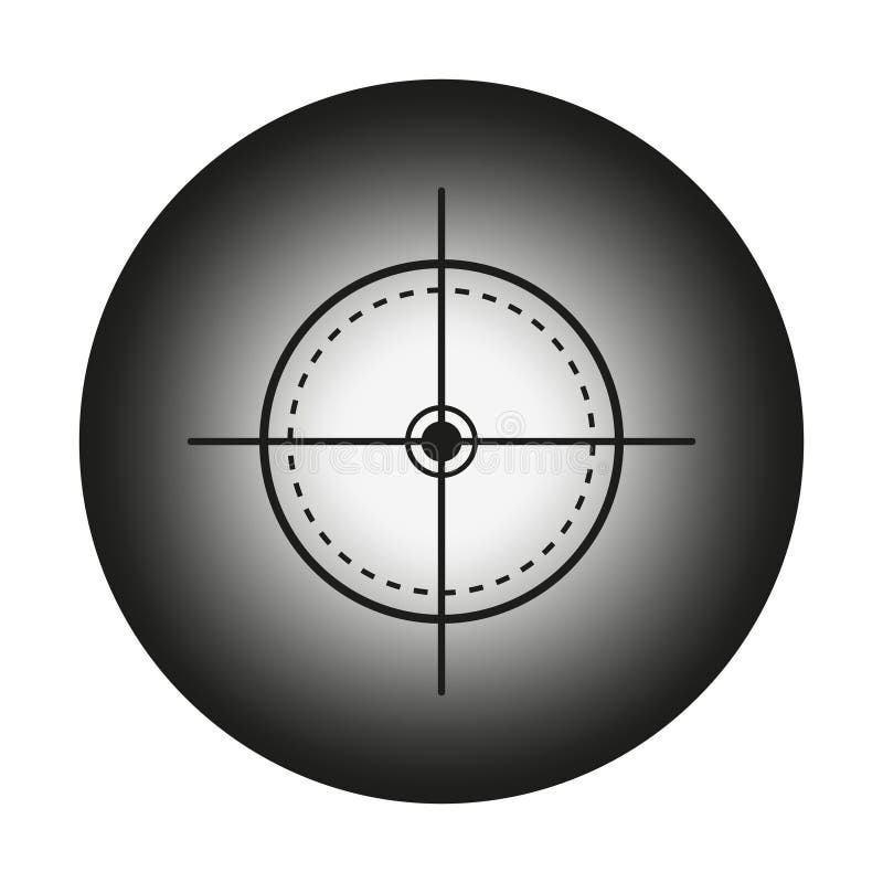 Target Icon. Circular Crosshair Illustration. Focus Element Graphic ...