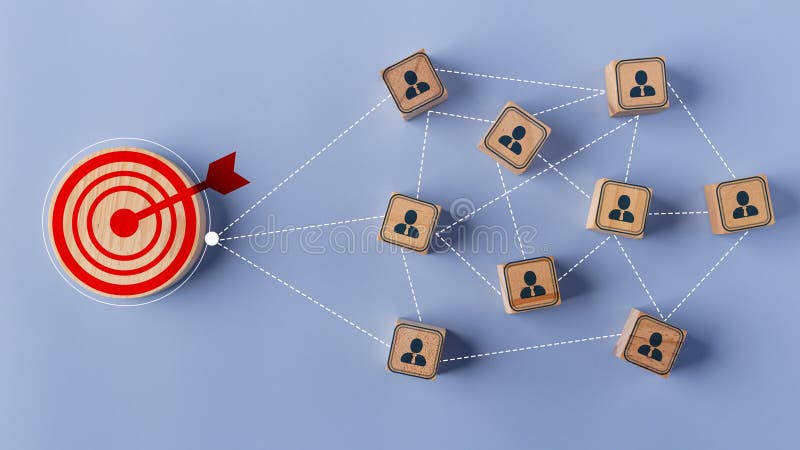 Target Icon Connection Linkage with a Human Icon for Customer Focus ...