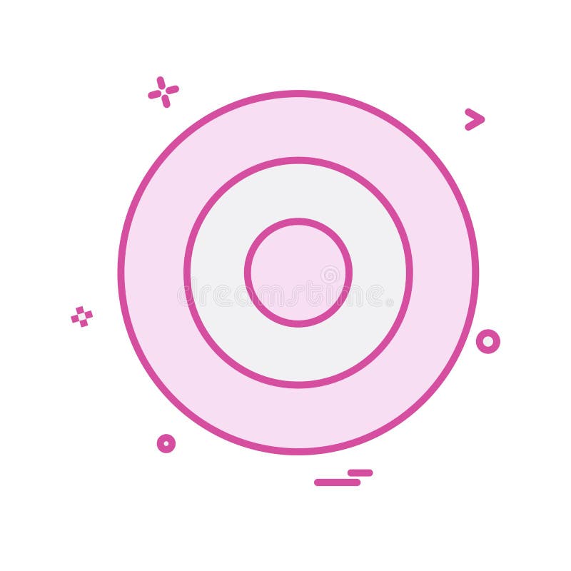 Target icon design vector stock vector. Illustration of pictogram ...