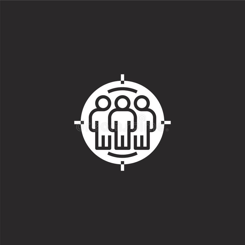 Target Icon. Filled Target Icon for Website Design and Mobile, App ...