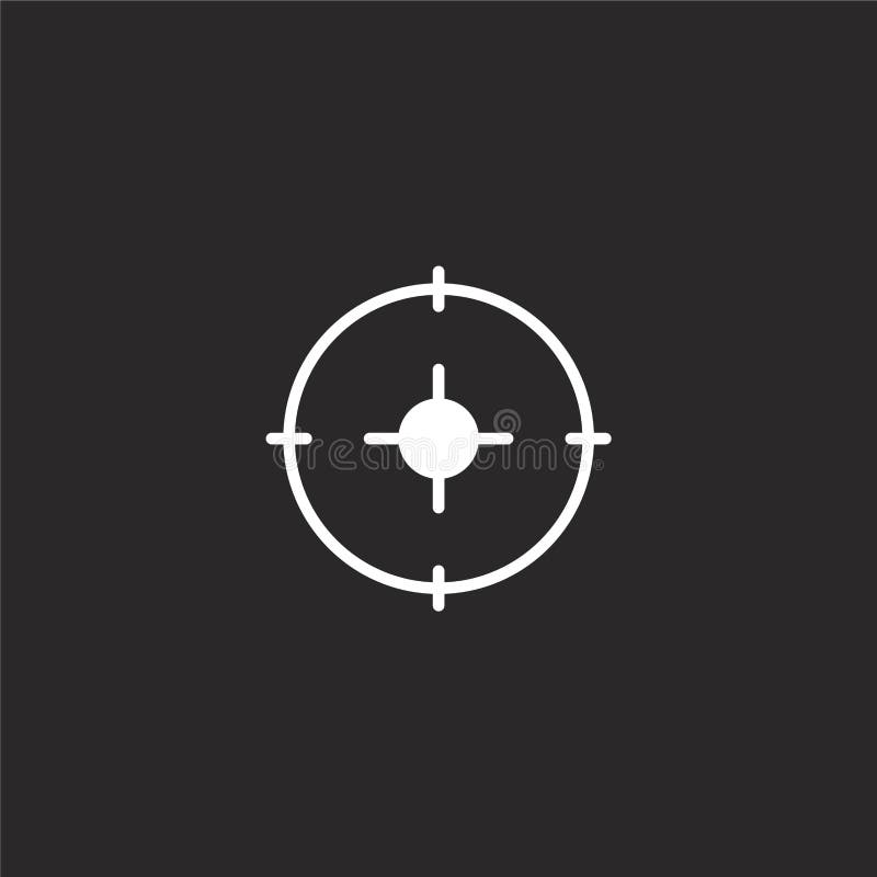 Target Icon. Filled Target Icon for Website Design and Mobile, App ...