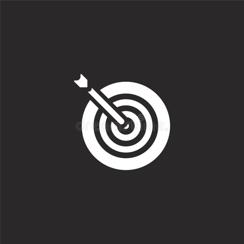 Target Icon. Filled Target Icon for Website Design and Mobile, App ...