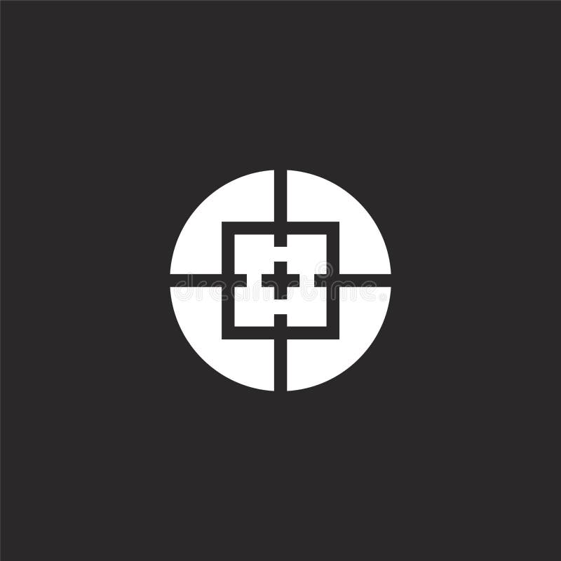 Target Icon. Filled Target Icon for Website Design and Mobile, App ...