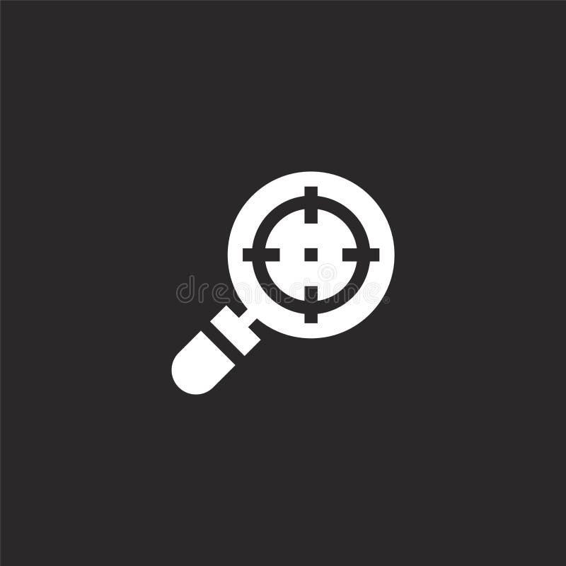 Target Icon. Filled Target Icon for Website Design and Mobile, App ...