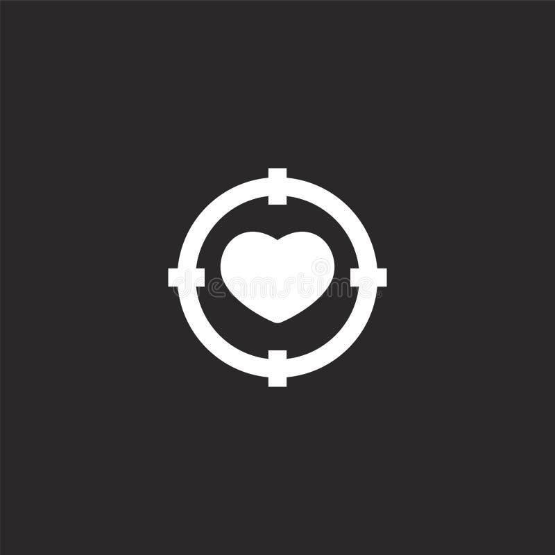 Target Icon. Filled Target Icon for Website Design and Mobile, App ...