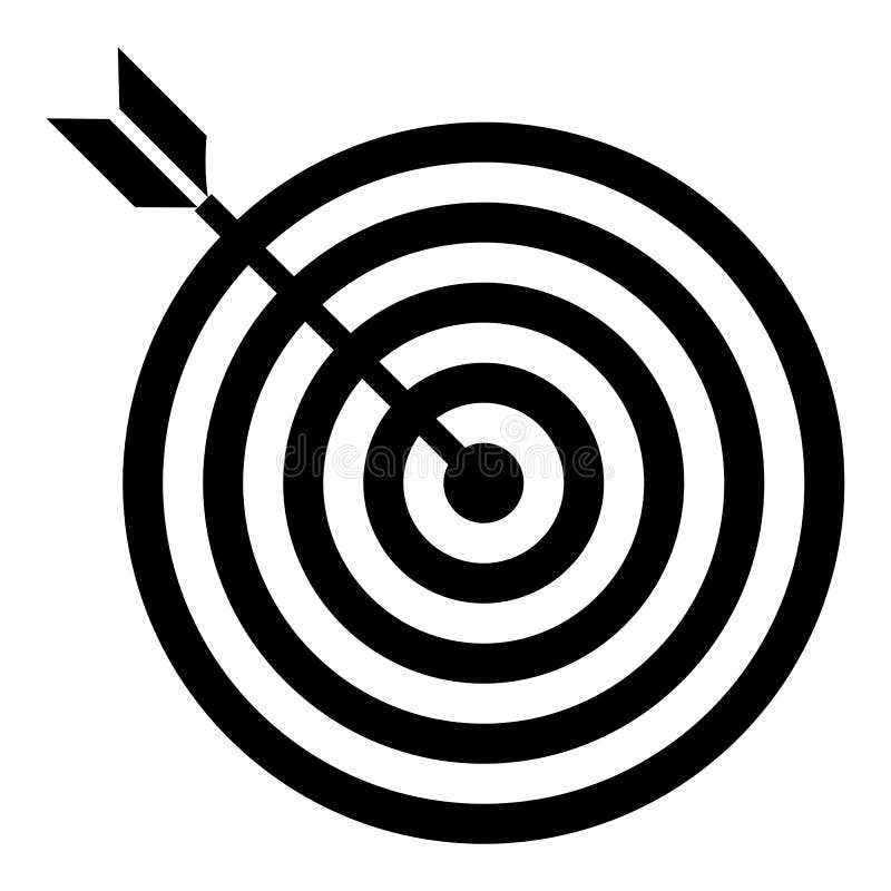 Target icon stock illustration. Illustration of challenge - 83930977