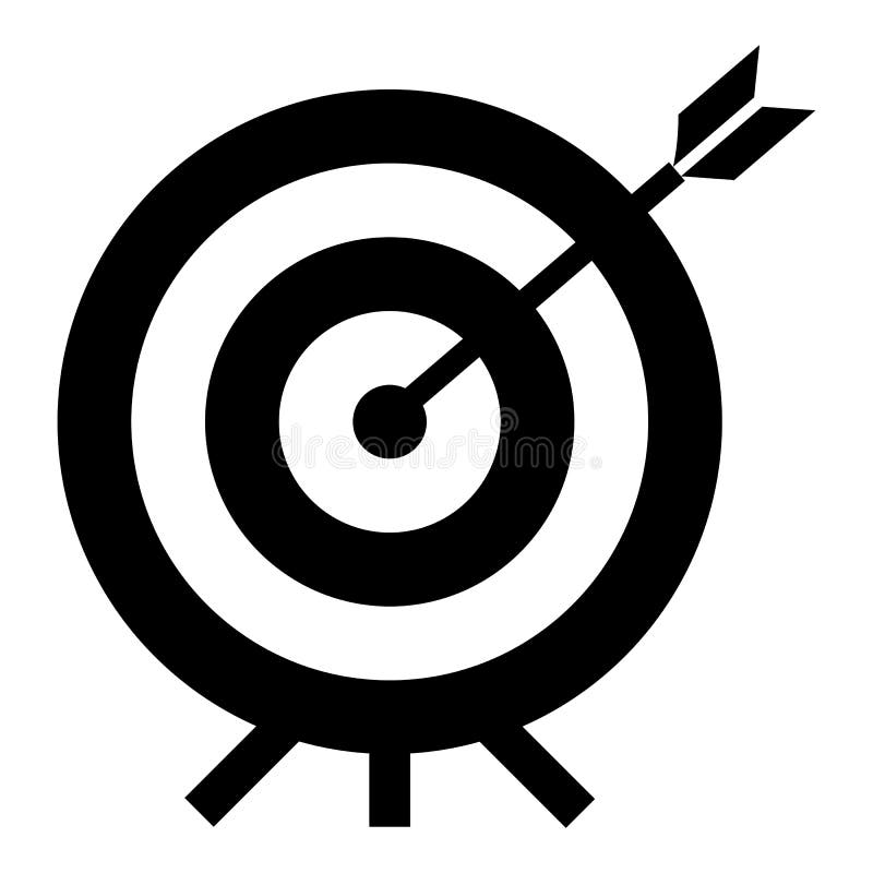 Target icon stock illustration. Illustration of flat - 83932759