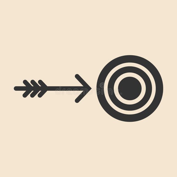 Target Icon in Flat Style, Isolated Elements. Aim in Progress Concept ...