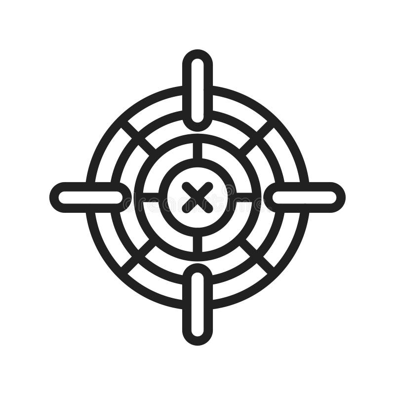 Target icon image. stock vector. Illustration of achievement - 281207686