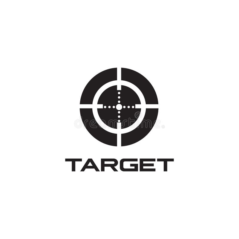 Shooting Target Logo Design Template Stock Vector - Illustration of ...
