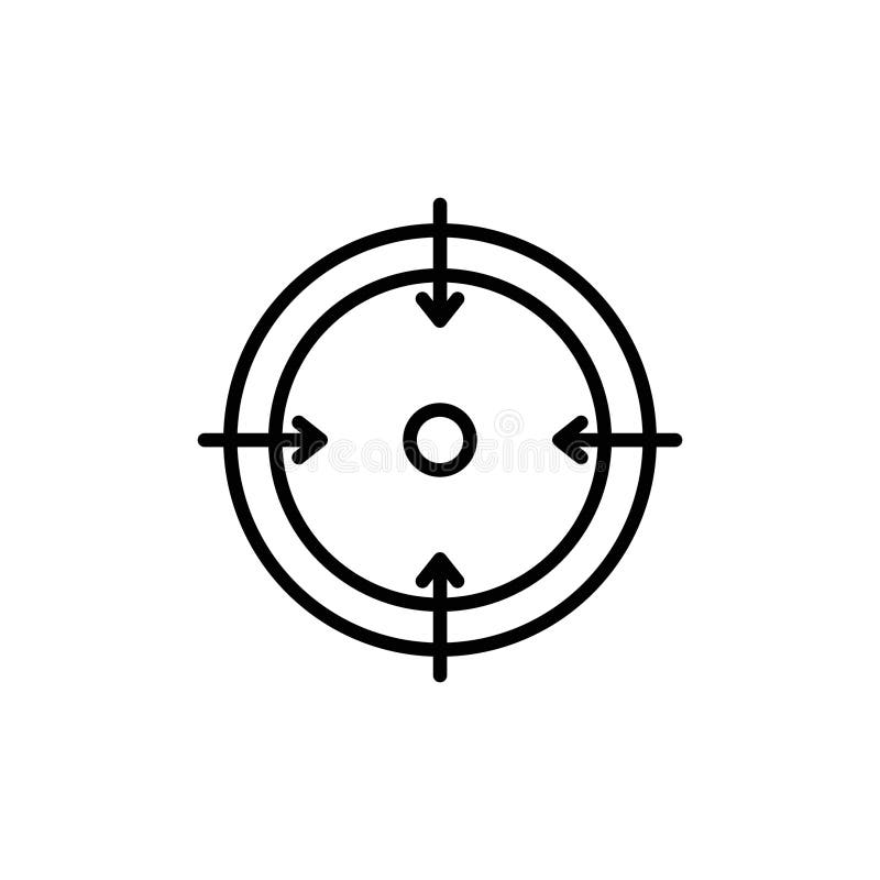 Target Icon for Marketing Campaigns and Goal Setting Stock Vector ...