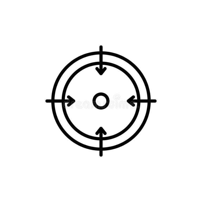 Target Icon for Marketing Campaigns and Goal Setting Stock Vector ...