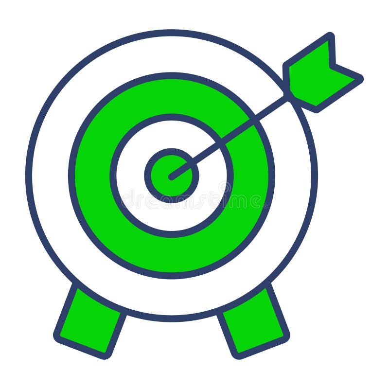 Target Icon Modern Vector Illustration Stock Vector - Illustration of ...