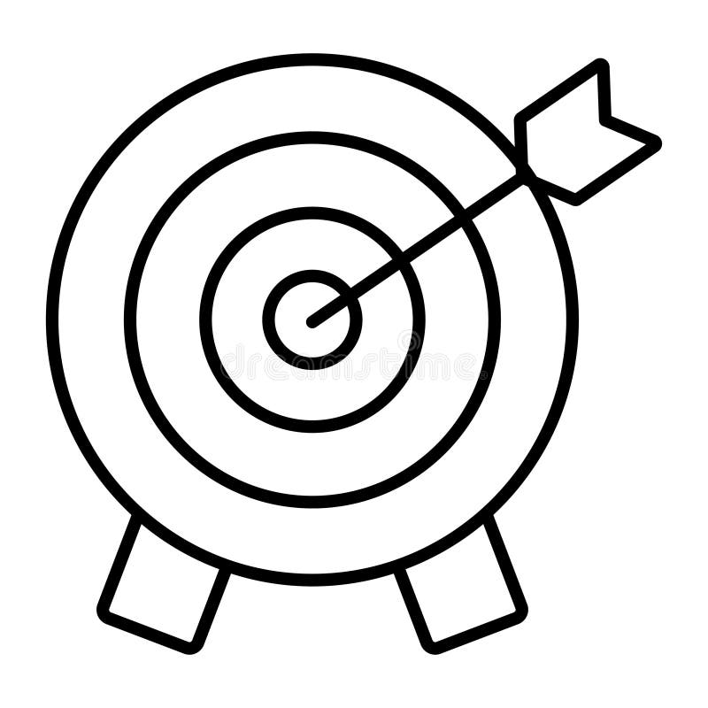 Target Icon Modern Vector Illustration Stock Vector - Illustration of ...