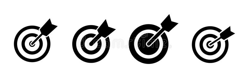 Target Icon . Goal Icon Vector. Target Marketing Icon Vector Stock ...