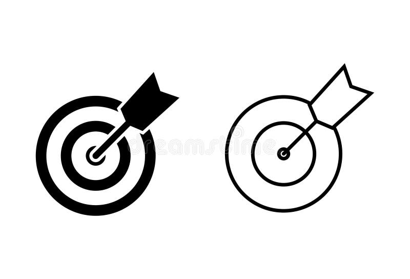 Target Icon . Goal Icon Vector. Target Marketing Icon Vector Stock ...