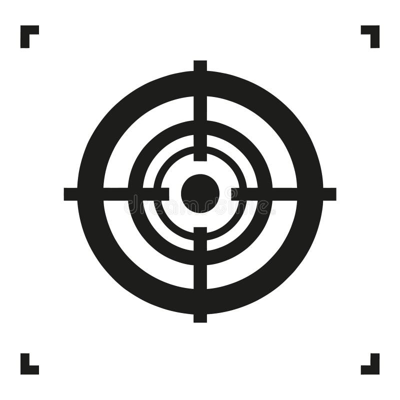 Target Icon. Sight or Target Icon Isolated Stock Vector - Illustration ...