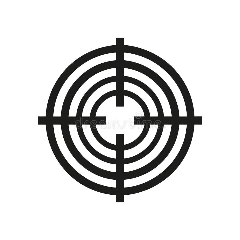 Target Icon. Sight or Target Icon Isolated Stock Vector - Illustration ...