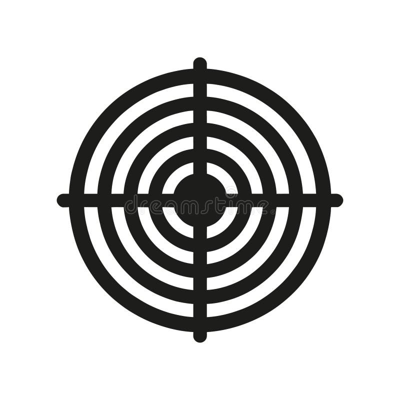 Target Icon. Sight or Target Icon Isolated Stock Vector - Illustration ...