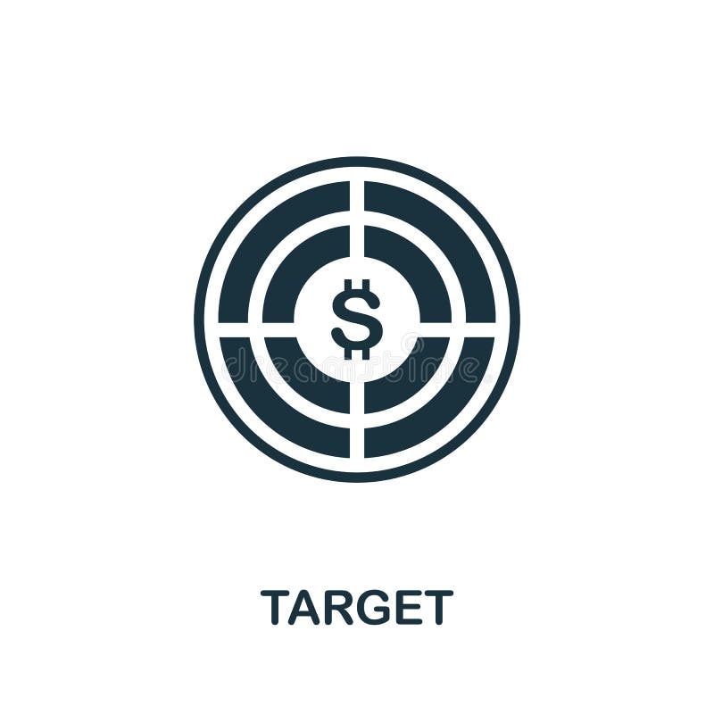 Target Icon from Digital Marketing Collection. Simple Line Element ...