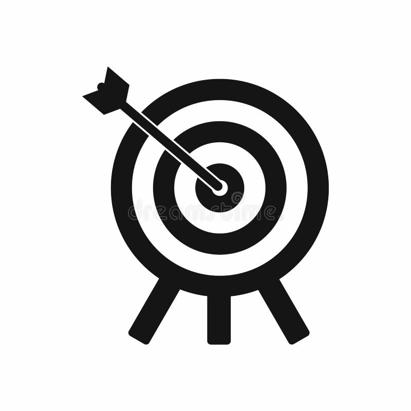 Target simple icon stock vector. Illustration of goal - 79849526