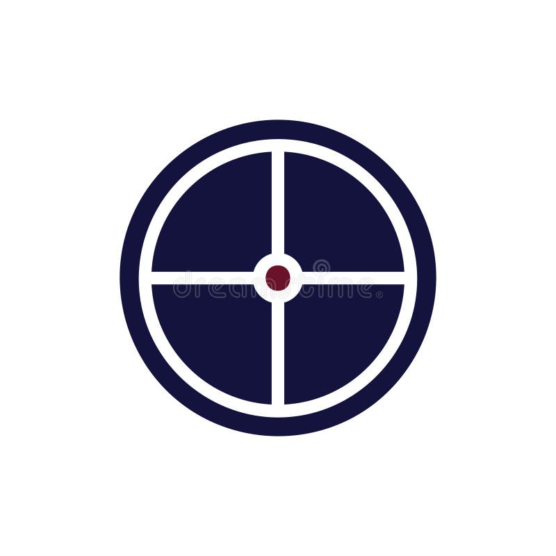 Target Icon Solid Maroon Navy Colour Military Symbol Perfect.(Multiple ...