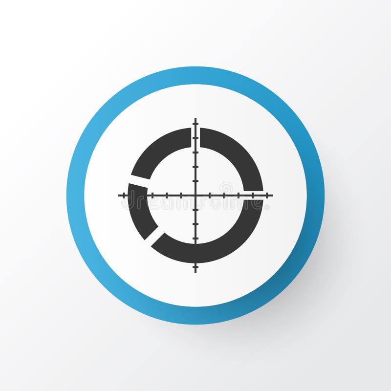 Target Icon Symbol. Premium Quality Segmented Scope Element in Trendy ...