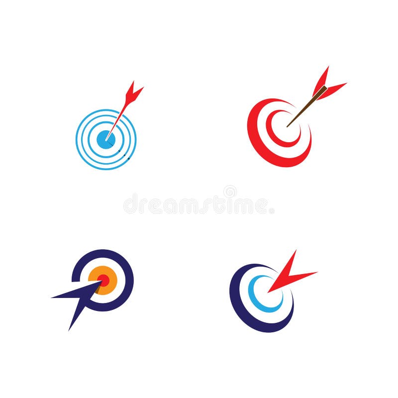 Target Icon and Symbol Vector Ilustration Template Stock Vector ...
