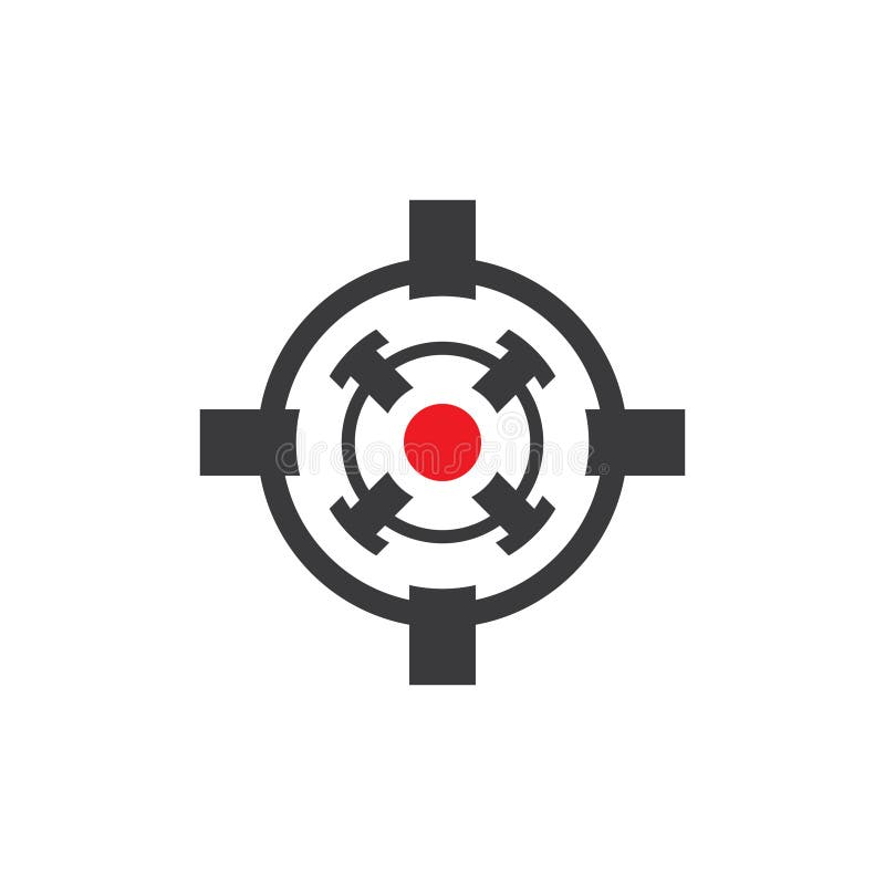 Target Icon and Symbol Vector Template Stock Vector - Illustration of ...