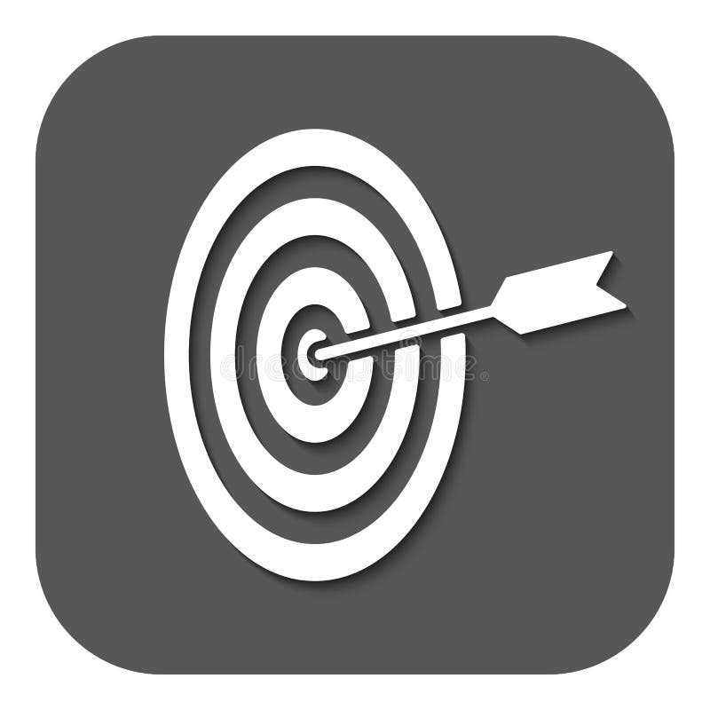 The Target Icon. Target Symbol Stock Vector - Illustration of concept ...