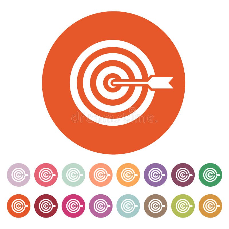 The Target Icon. Target Symbol Stock Vector - Illustration of game ...