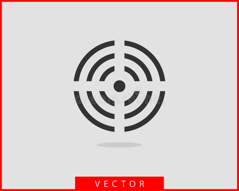 Target icon vector stock vector. Illustration of design - 152089624