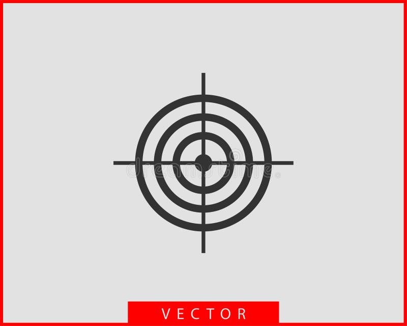 Target icon vector stock vector. Illustration of arrow - 152085307