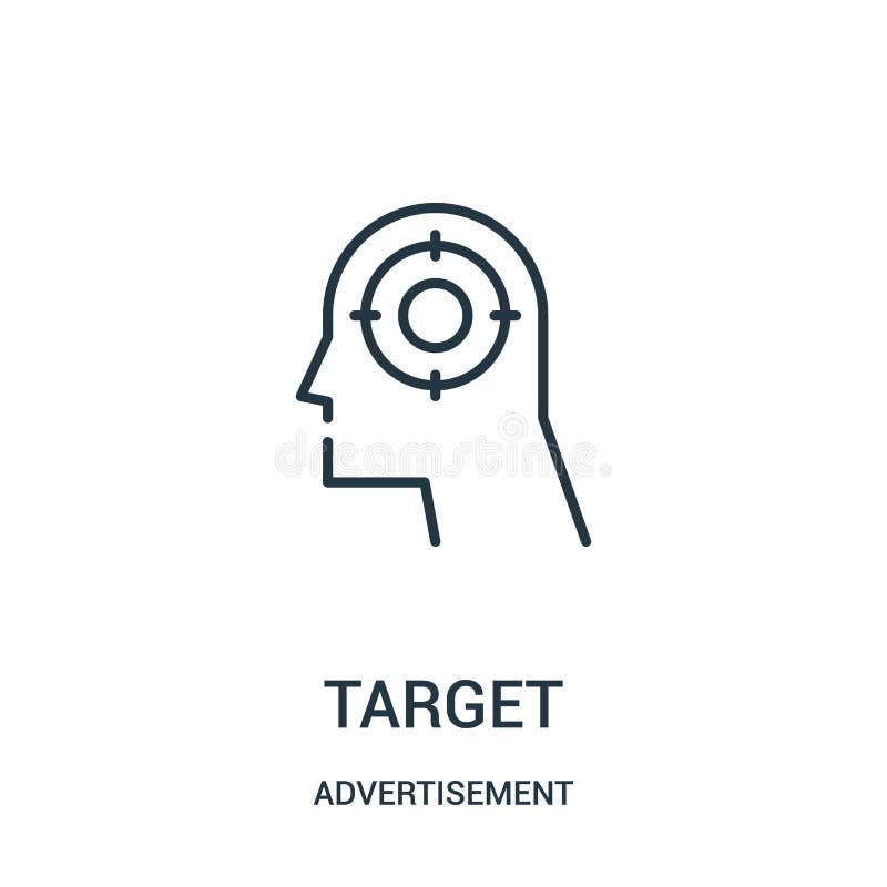 Target Icon Vector from Startups Collection. Thin Line Target Outline ...