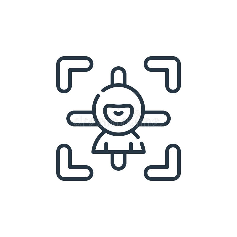 Target Icon Vector from Cyber Security Concept. Thin Line Illustration ...