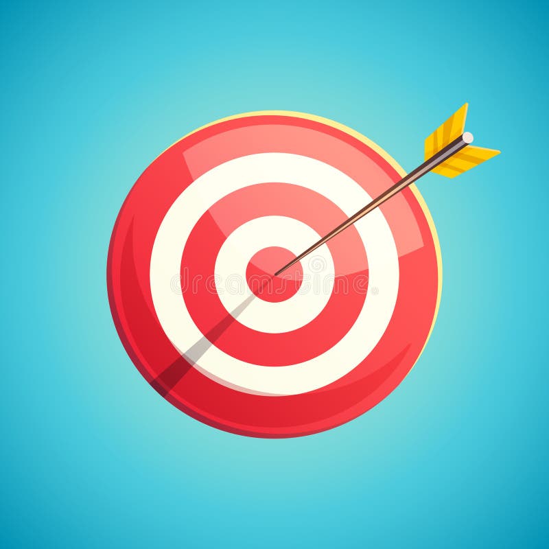 Target Icon. Vector Illustration Stock Vector - Illustration of focus ...